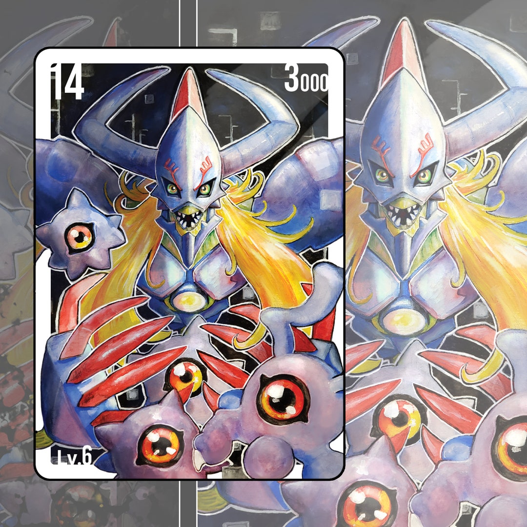 Set of Four Digimon TCG Diaboromon Tokens - Etsy