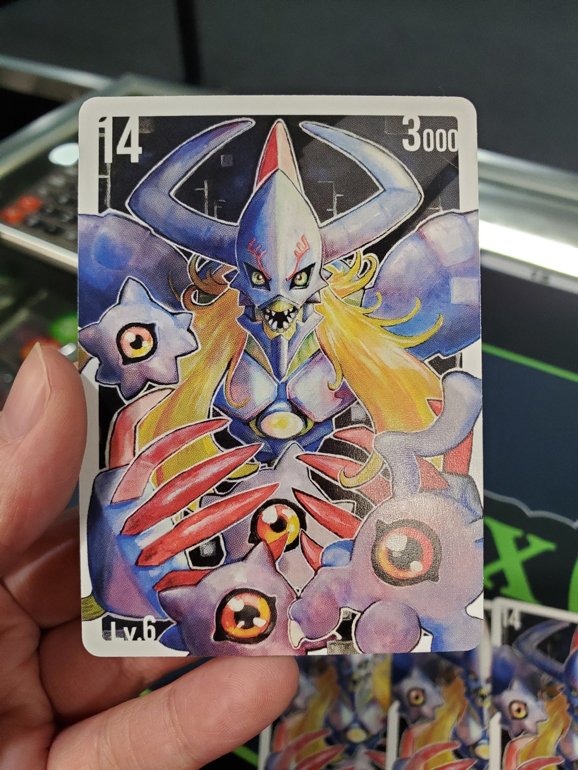 Set of Four Digimon TCG Diaboromon Tokens - Etsy