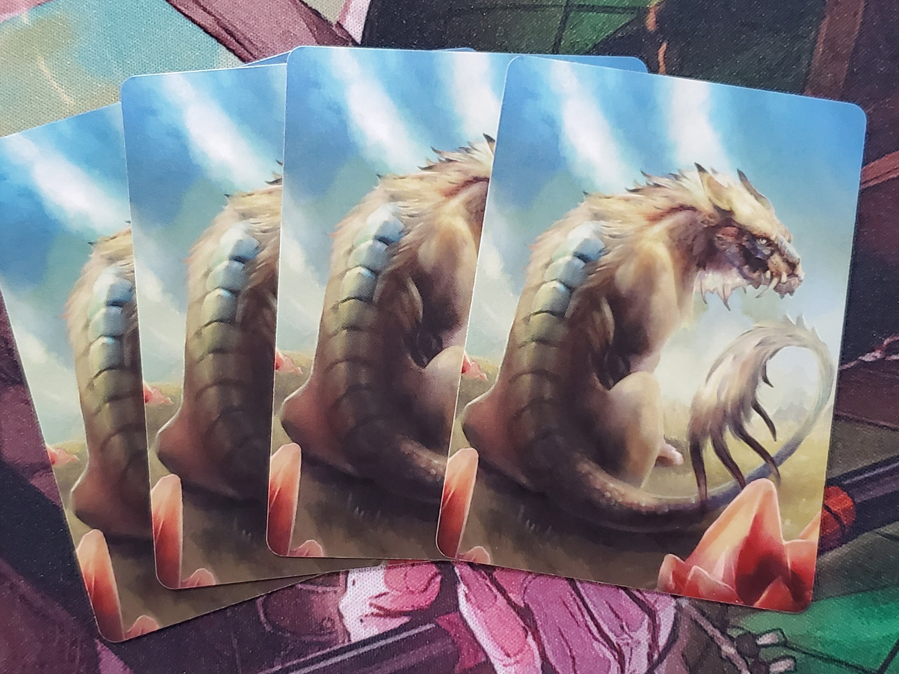 X4 MTG Dinosaur Cat Tokens - Etsy