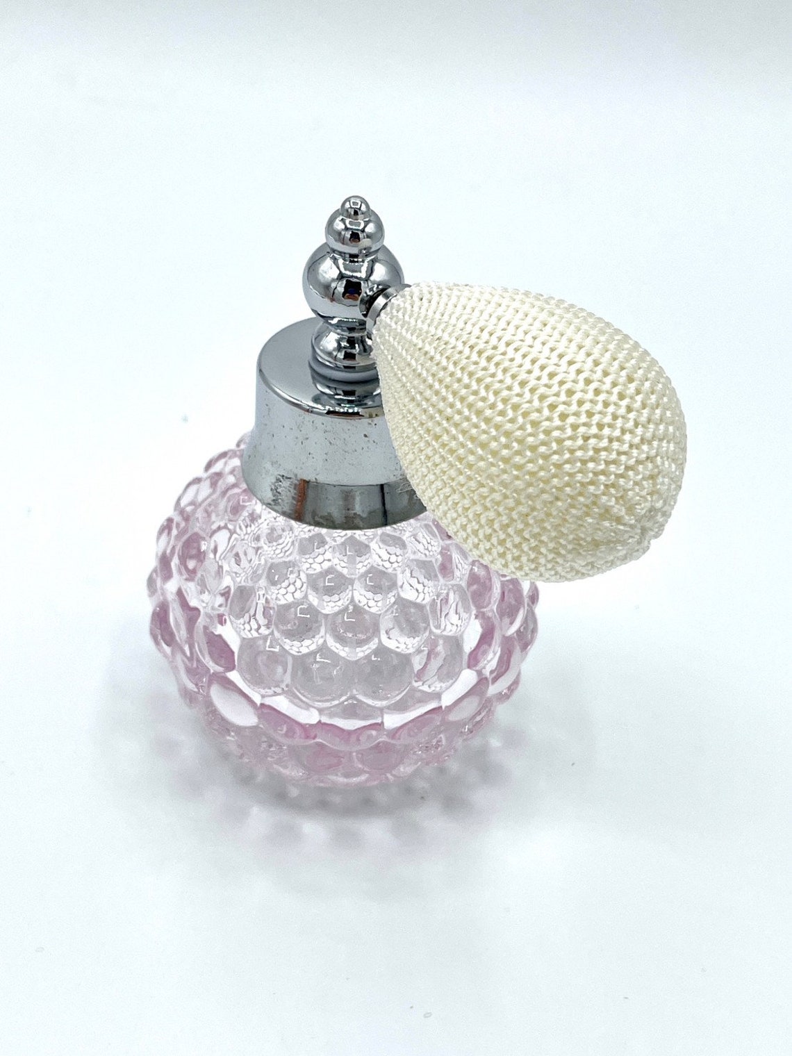 Mini Crystal Perfume Atomizer: White & Light Pink Vintage Style - Etsy