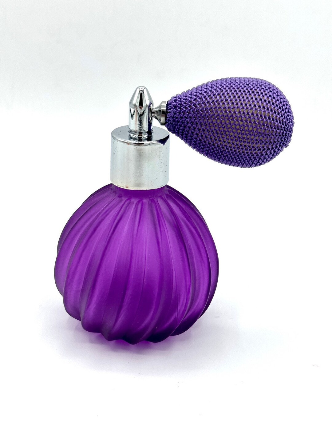 Mini Dull Purple Perfume Atomizer Spray Bottle Vintage Crystal Perfume Bottle Spray Atomizer ...