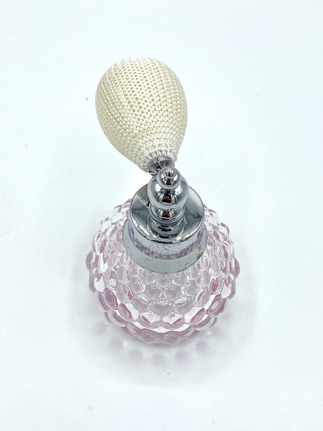 Mini Crystal Perfume Atomizer: White & Light Pink Vintage Style - Etsy