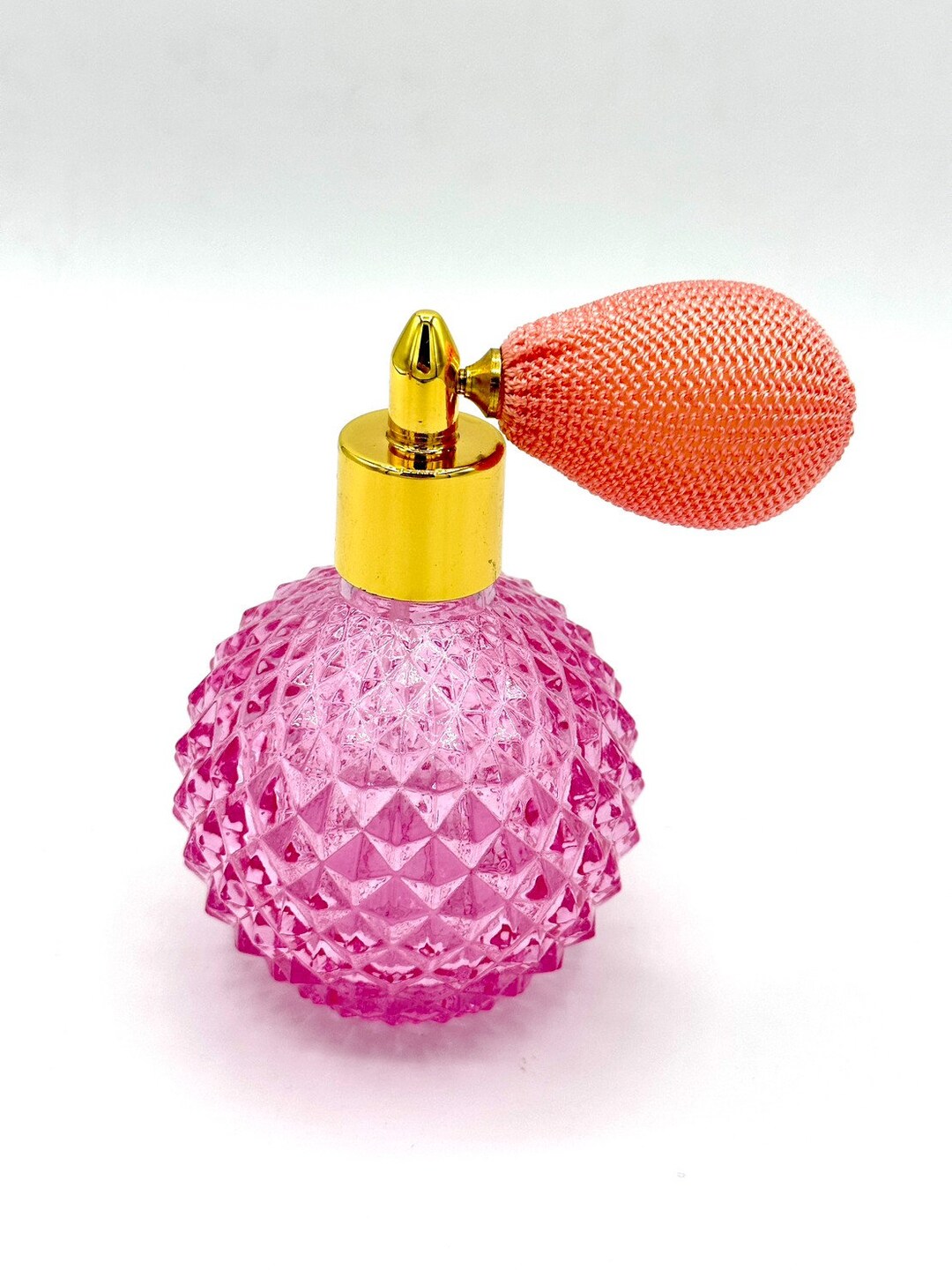 Mini Crystal Perfume Atomizer: Golden Peach Vintage Style - Etsy