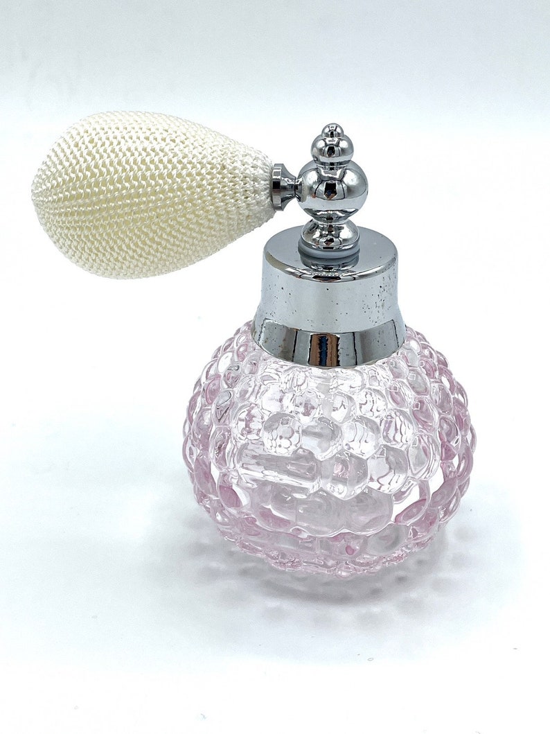 Mini Crystal Perfume Atomizer: White & Light Pink Vintage Style - Etsy