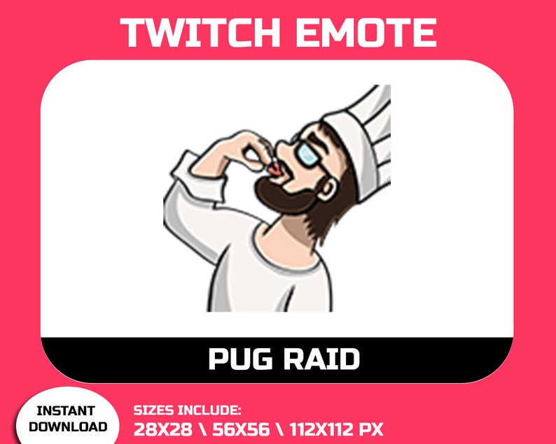 Chef Kiss Twitch Emote Cook Twitch Emotes Youtube Emote - Etsy