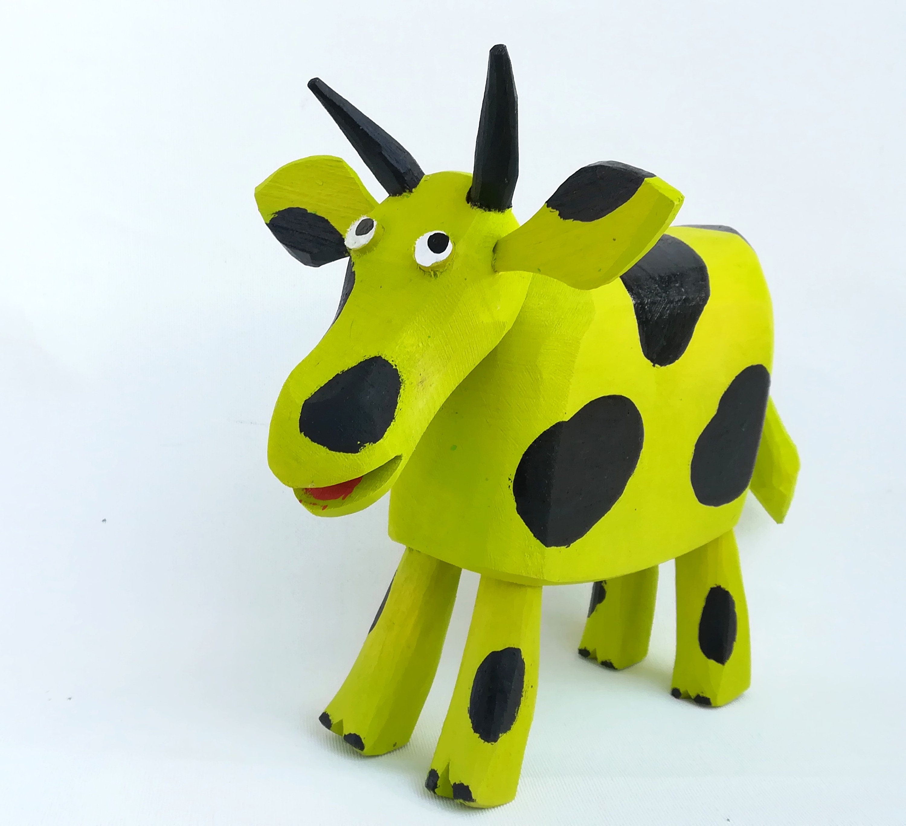 Cow figurine / Cow sculpture hand-carved / Cow Wooden | Etsy