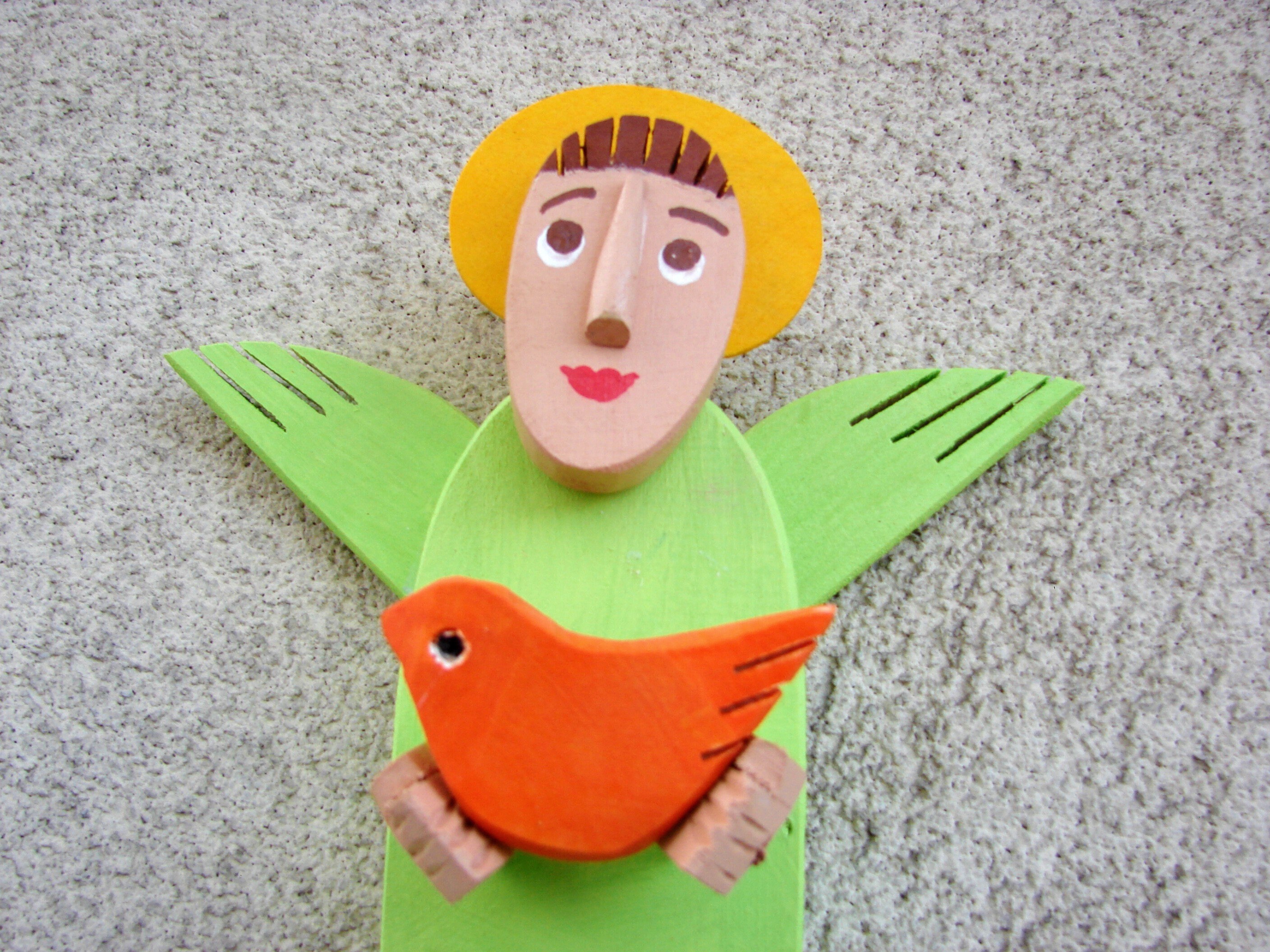 Angel Wall Sculpture / Hanging Angel / Angel Wooden Sculpture | Etsy