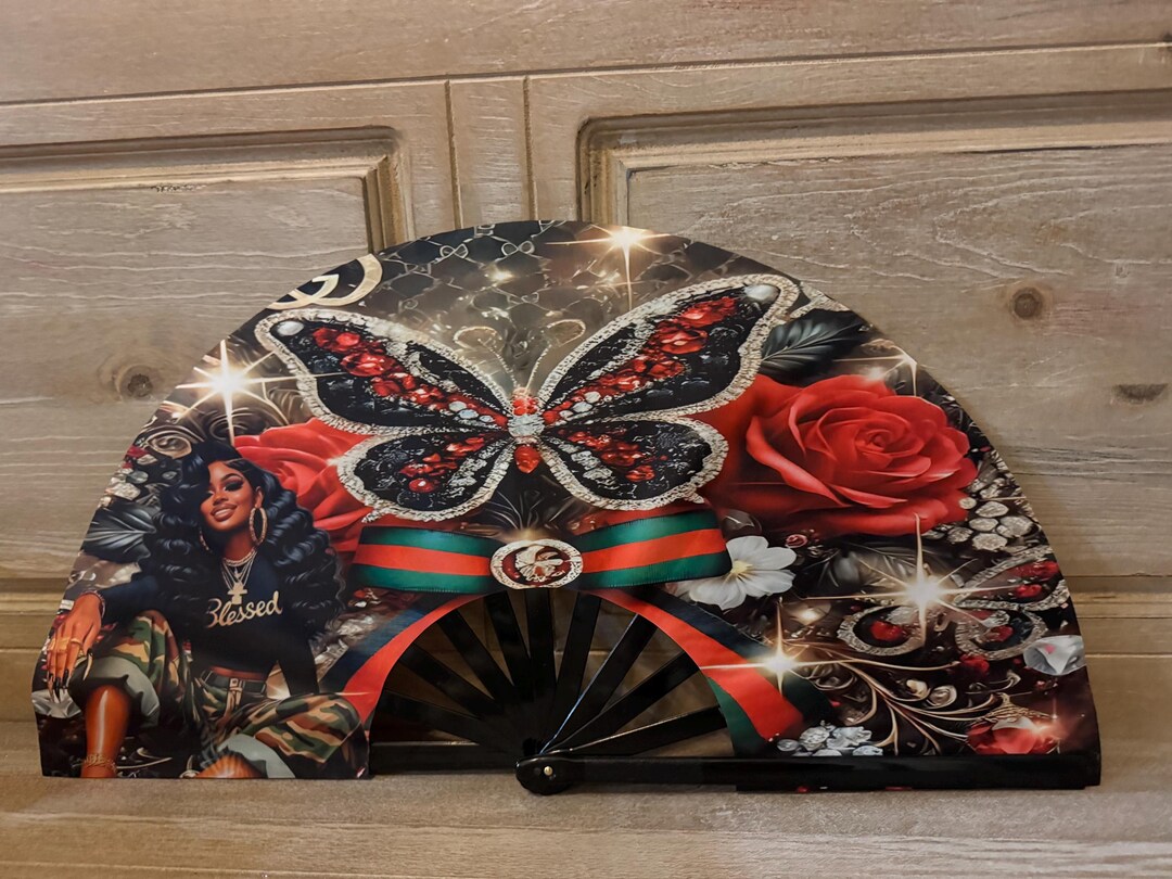 Blessed Butterfly Girl Clack Fan /boots on the Ground Clack Fan ...