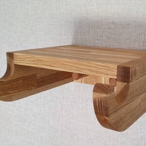 Handmade Solid Oak Wall Mounted Bike Rack, Oak Bike Rack, Christmas ...