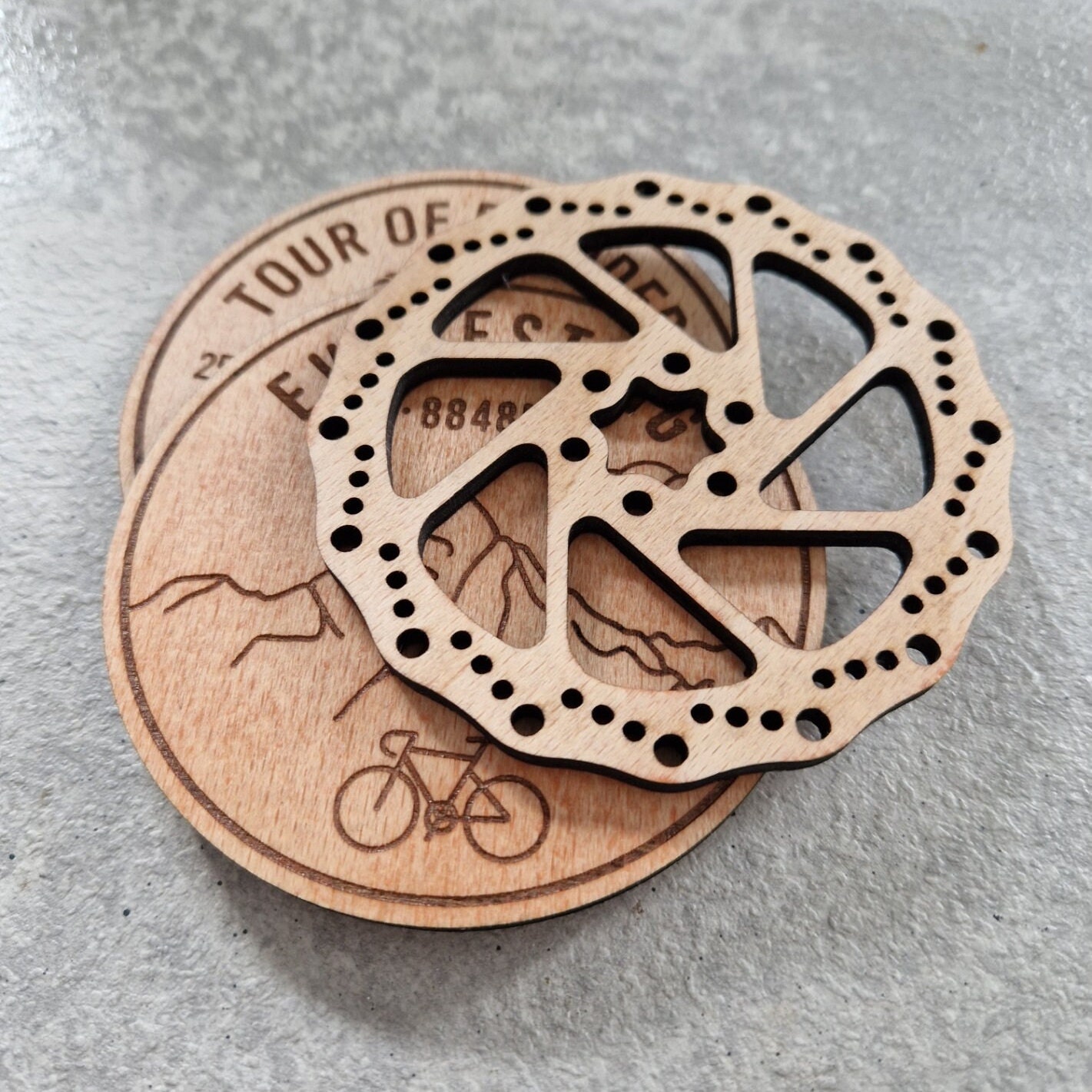 Disc Brake Rotor Coaster Wooden Coasters Cycling Coasters - Etsy UK