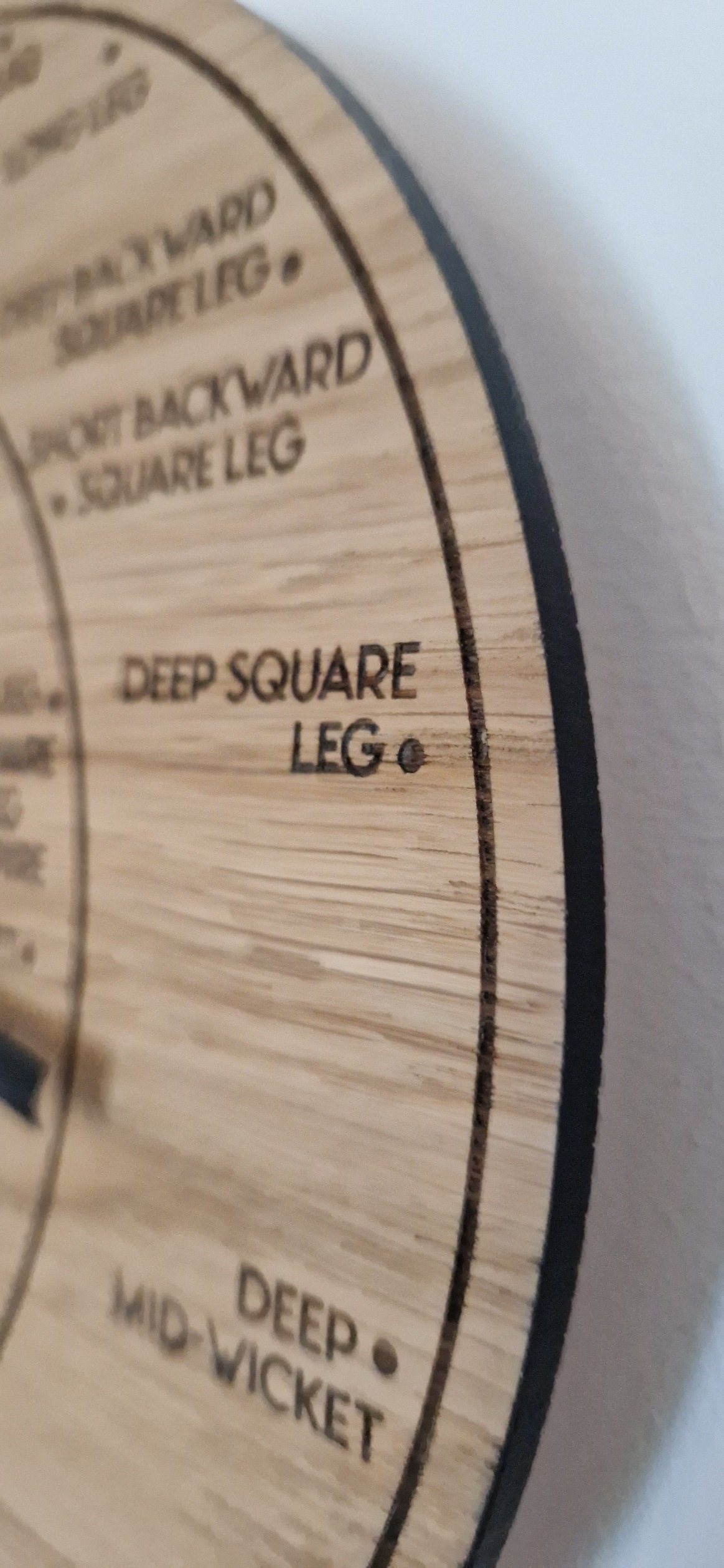 Oak Cricket Fielding Clock, Oak Wooden Clock, Cricket Clock ...