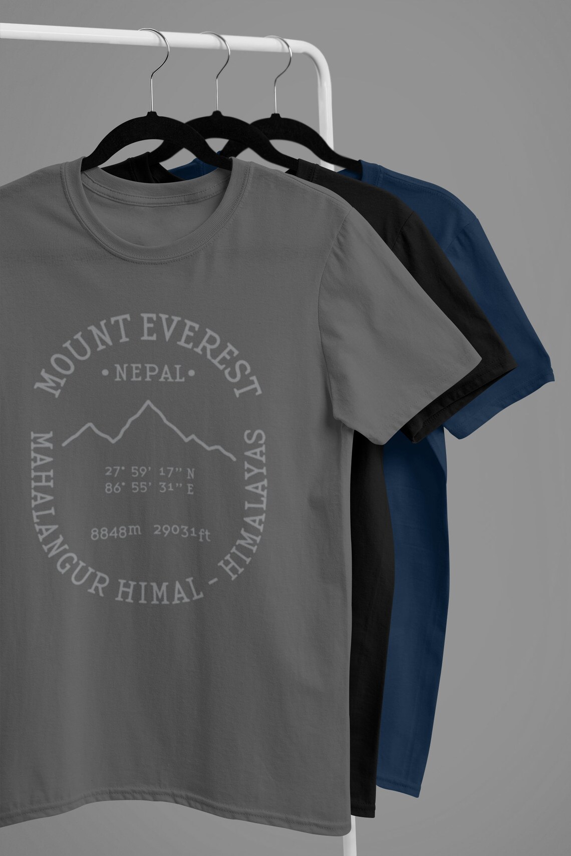 Mount Everest T Shirt / Climbing T Shirts / Gifts for Climbers - Etsy UK