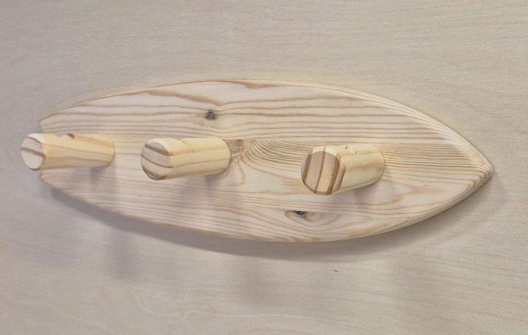 Handmade Pine Surfboard Coat Hanger: Surfing Home Decor - Etsy
