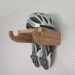 Handmade Solid Oak Wall Mounted Bike Rack With Storage Shelf - Etsy