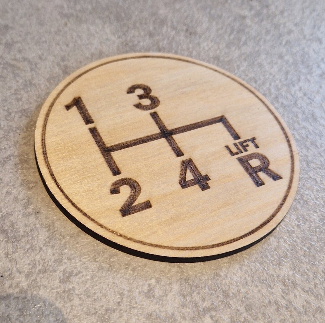 Classic Mini Gear Knob Coaster, Wooden Coasters, Mini Coasters, Mini ...