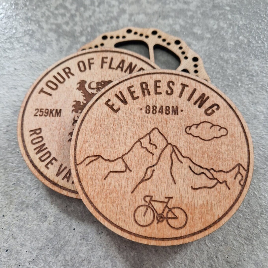 Everesting Coaster, Wooden Coasters, Cycling Coasters, Cycling Gifts ...