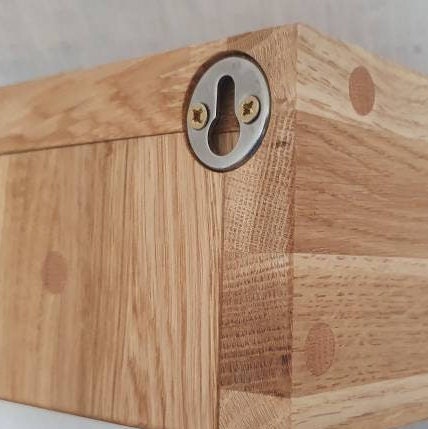 Handmade Solid Oak Wall Mounted Bike Rack With Storage Shelf - Etsy