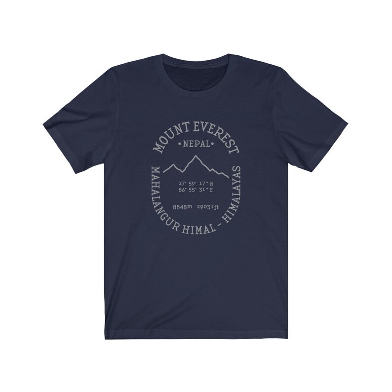 Mount Everest T Shirt / Climbing T Shirts / Gifts for Climbers - Etsy UK