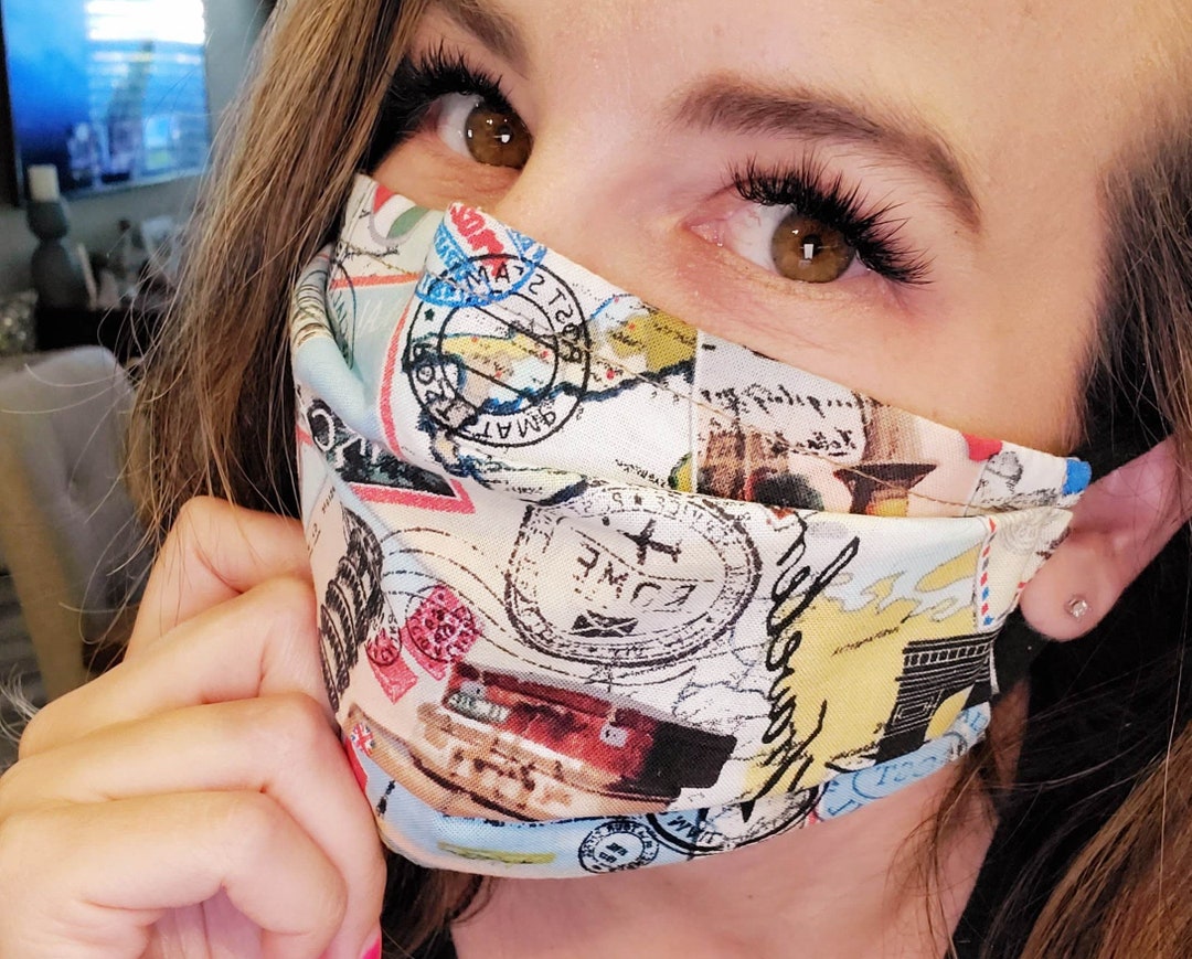 Most Popular! Travel Theme Face Masks - Etsy