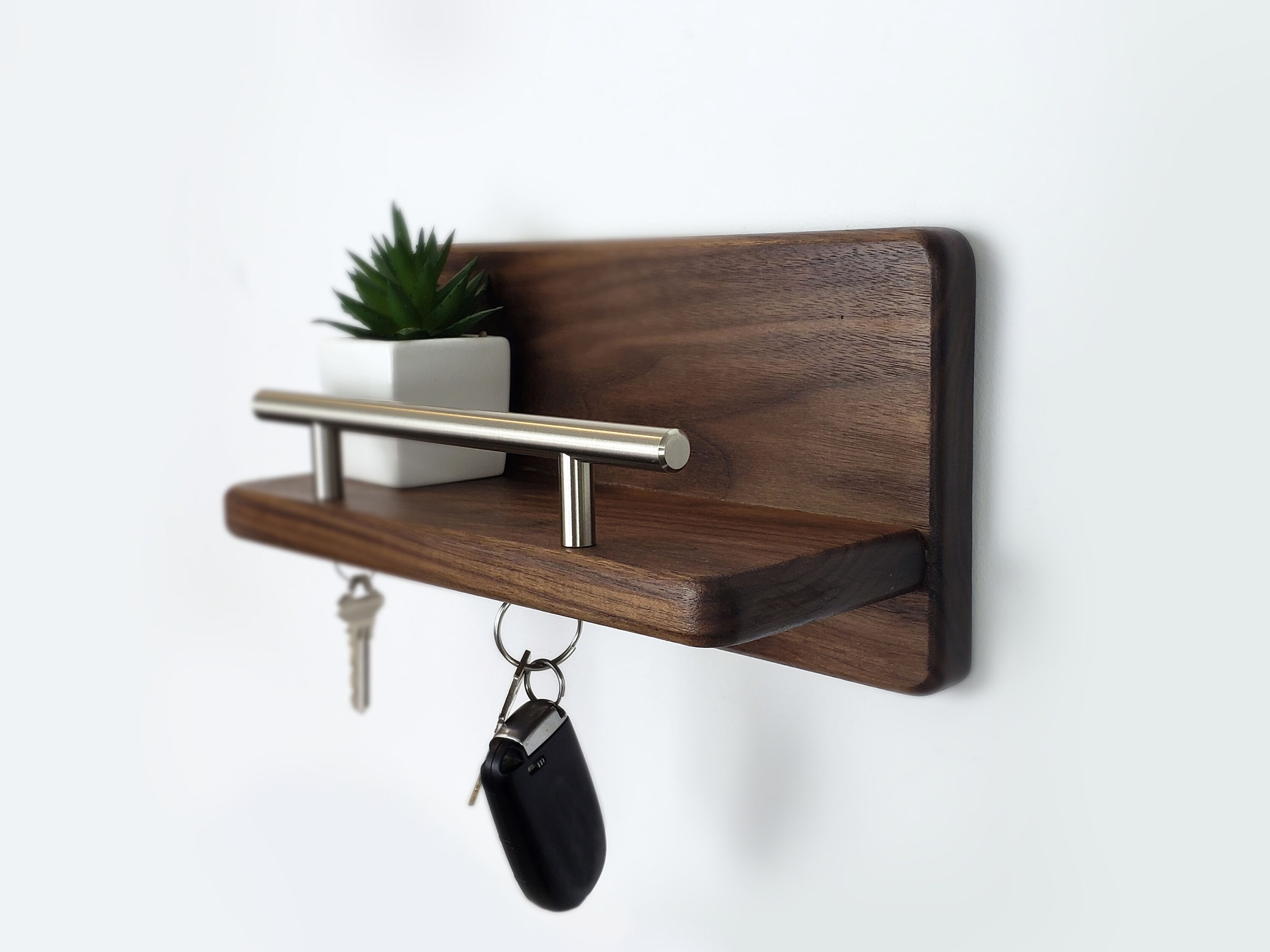 Magnetic Key Holder Shelf Key Holder for Wall Wall Mounted - Etsy