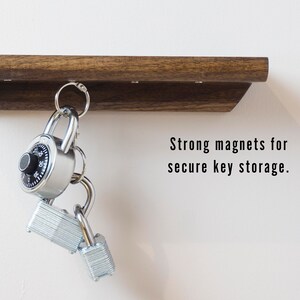 Magnetic Key Holder Shelf, Key Holder for Wall, Wall Mounted, Key ...