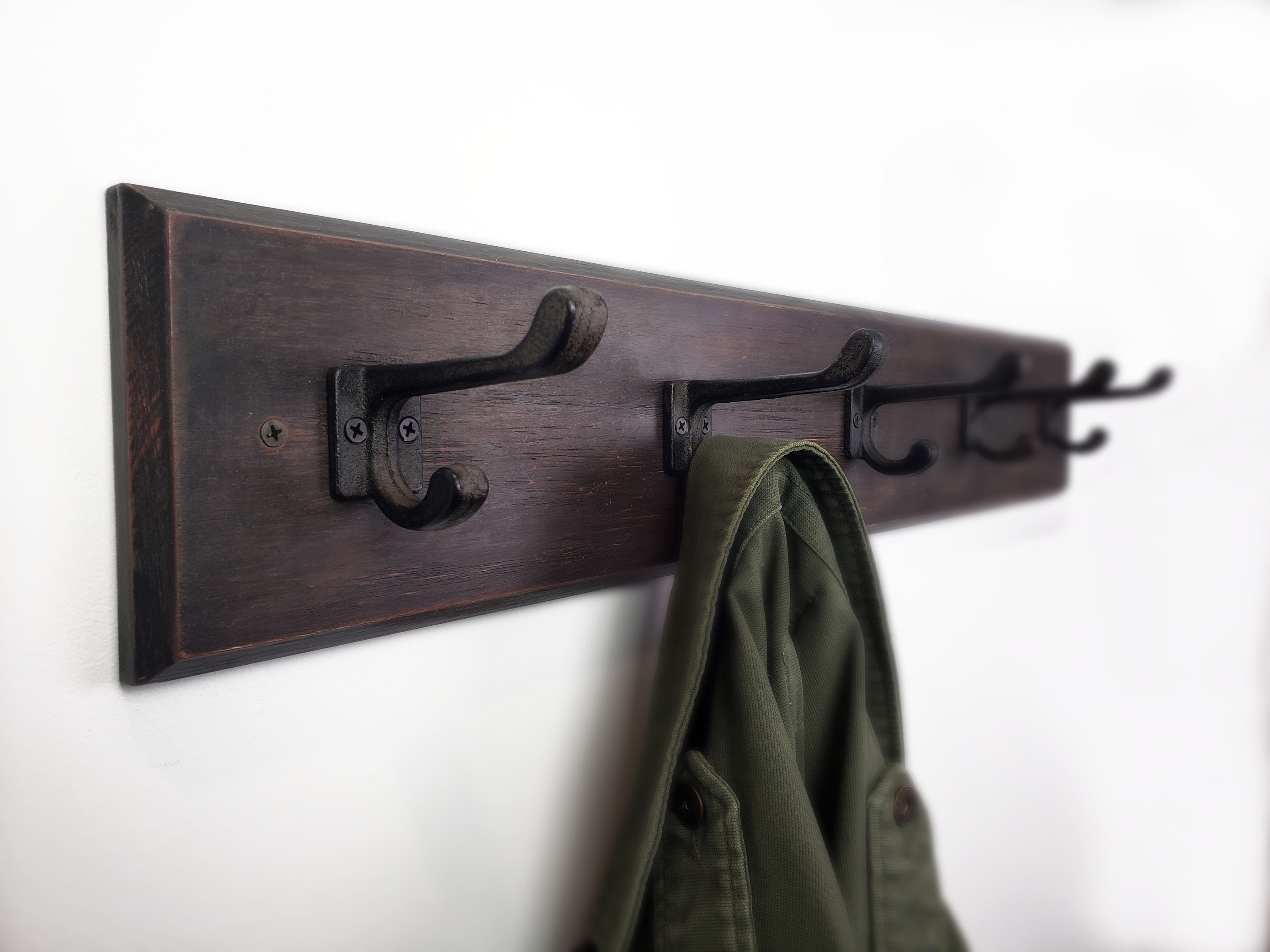 Wall Mounted Coat Rack Rustic Coat Rack Wall Hanging - Etsy Canada