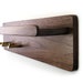 Solid Walnut Key Hook Entryway Organizer, Walnut Entryway Organizer ...