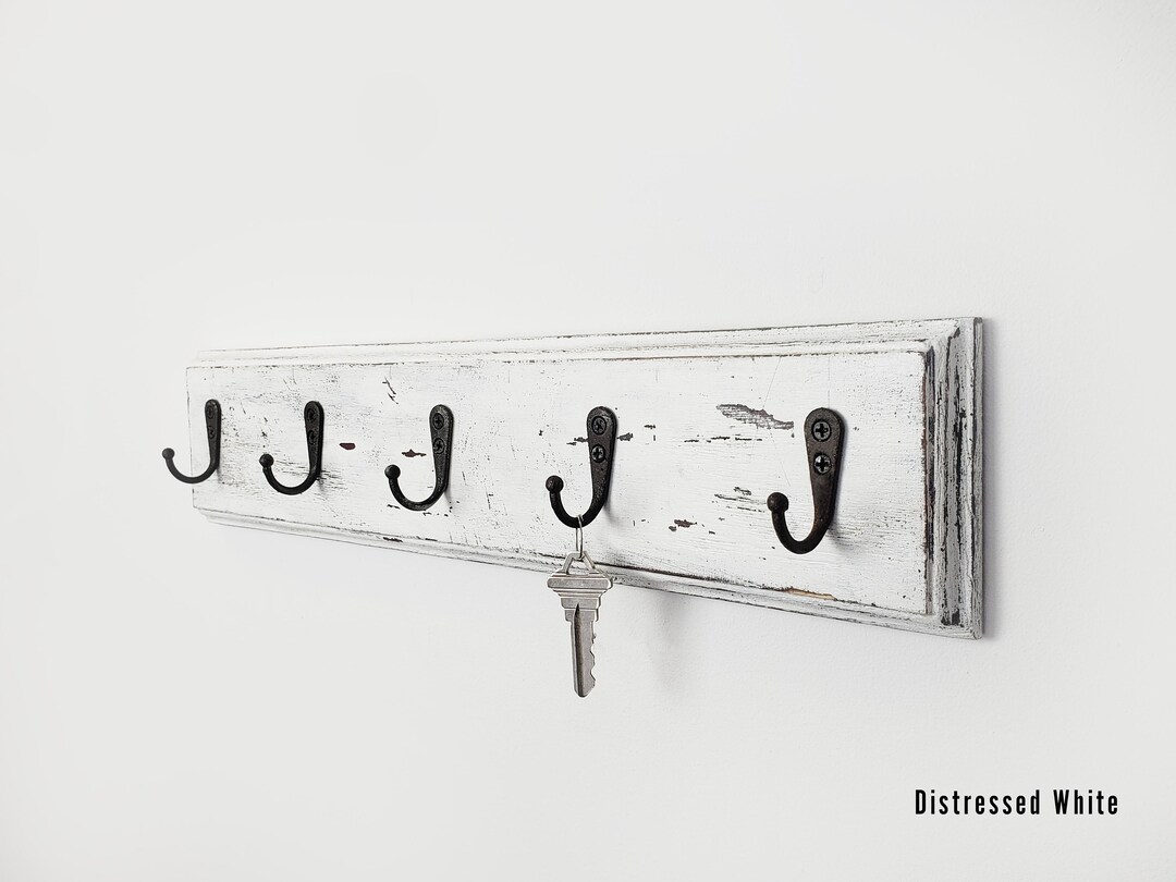 Key Holder, Wall Mounted Wooden Key Rack, Key Organizer for Entryway ...