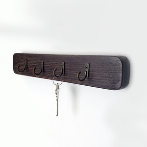 Wall Mounted Key Holder, Wooden Key Rack, Entryway Key Organizer, Key ...