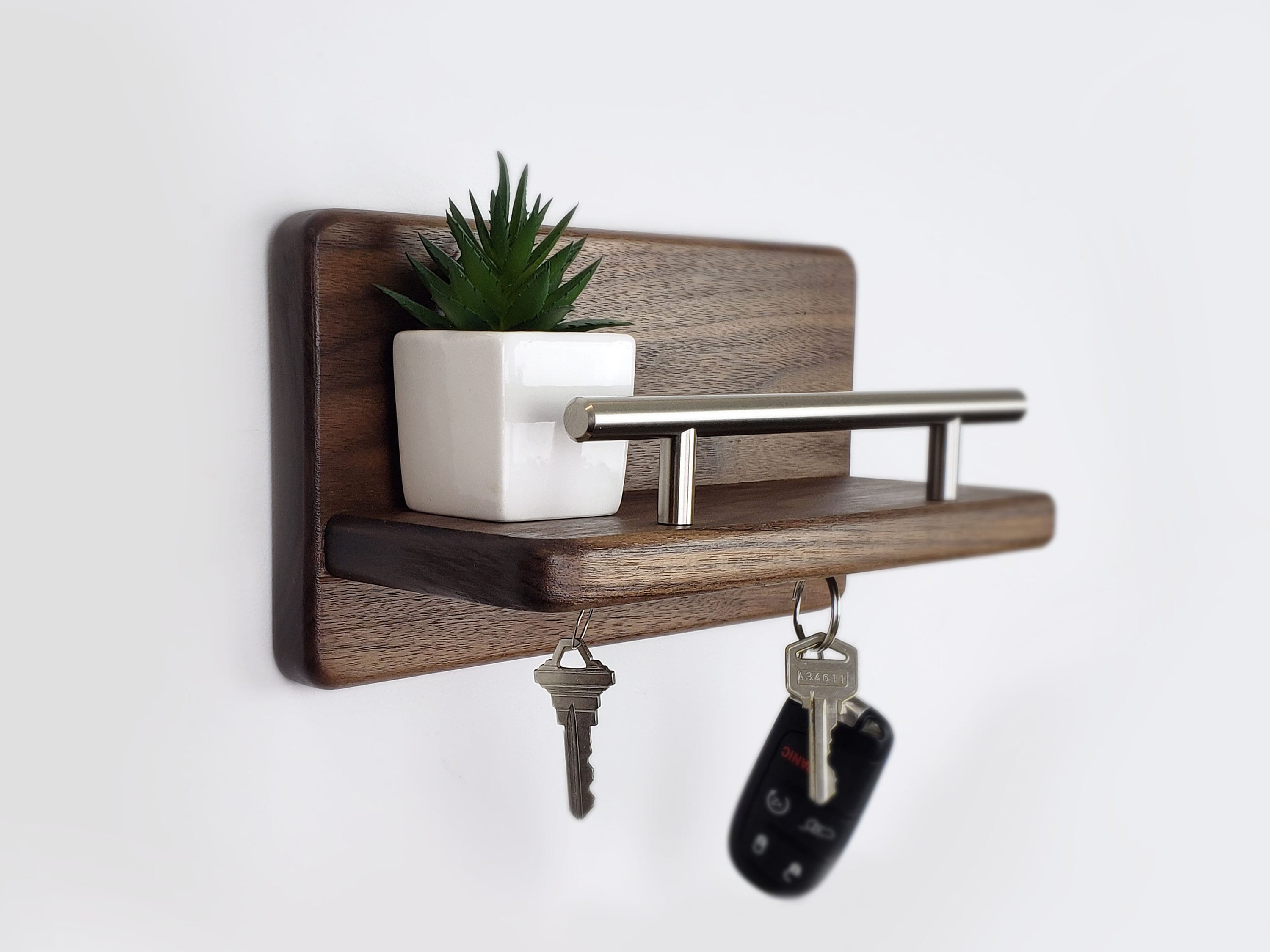 Magnetic Key Holder Shelf Key Holder for Wall Wall Mounted - Etsy