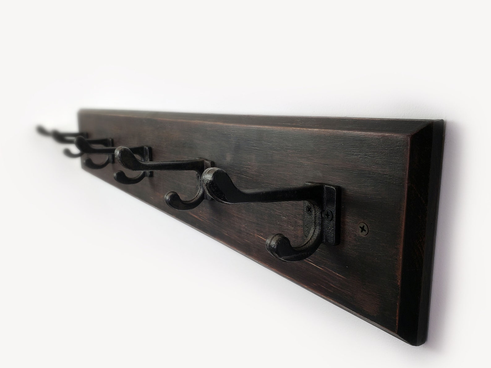 Wall Mounted Coat Rack, Rustic Coat Rack, Wall Hanging, Entryway ...