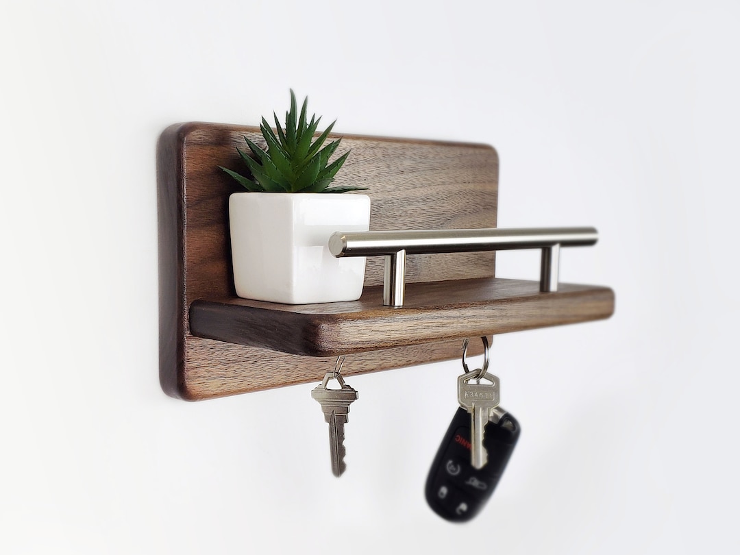 Magnetic Key Holder Shelf, Key Holder for Wall, Wall Mounted, Key ...