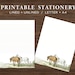 Horses Printable Stationery / Horse Printable Stationary Paper / Animal ...