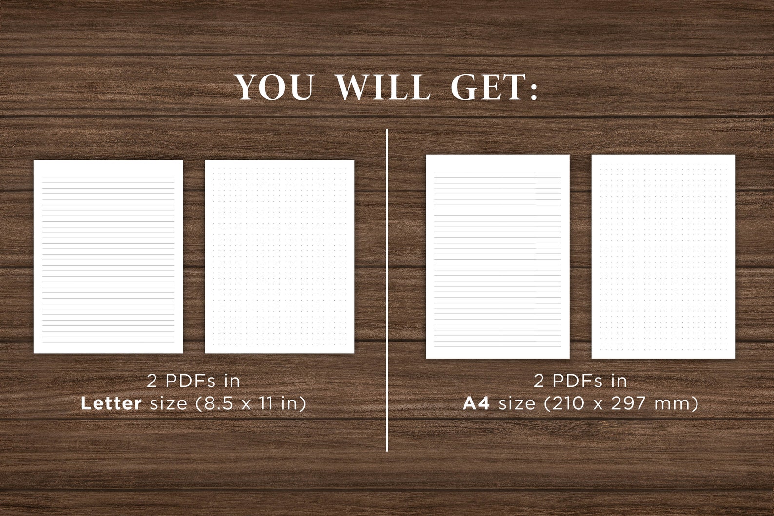 Plain Printable Stationery Paper / Printable Stationary Set / Lined ...