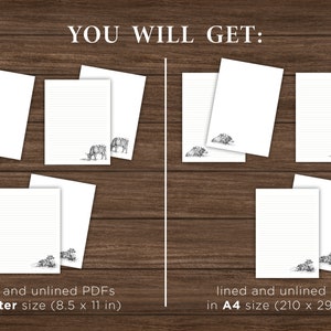 Cows & Bulls Printable Stationery Paper / Cow Printable Stationary Set ...