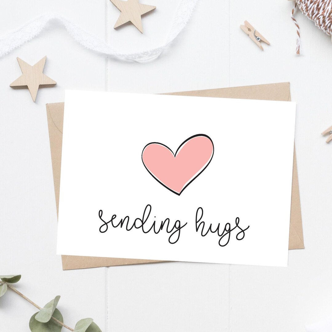 Sending Hugs Card, Condolence Card, Pet Sympathy Card, Encouragement ...