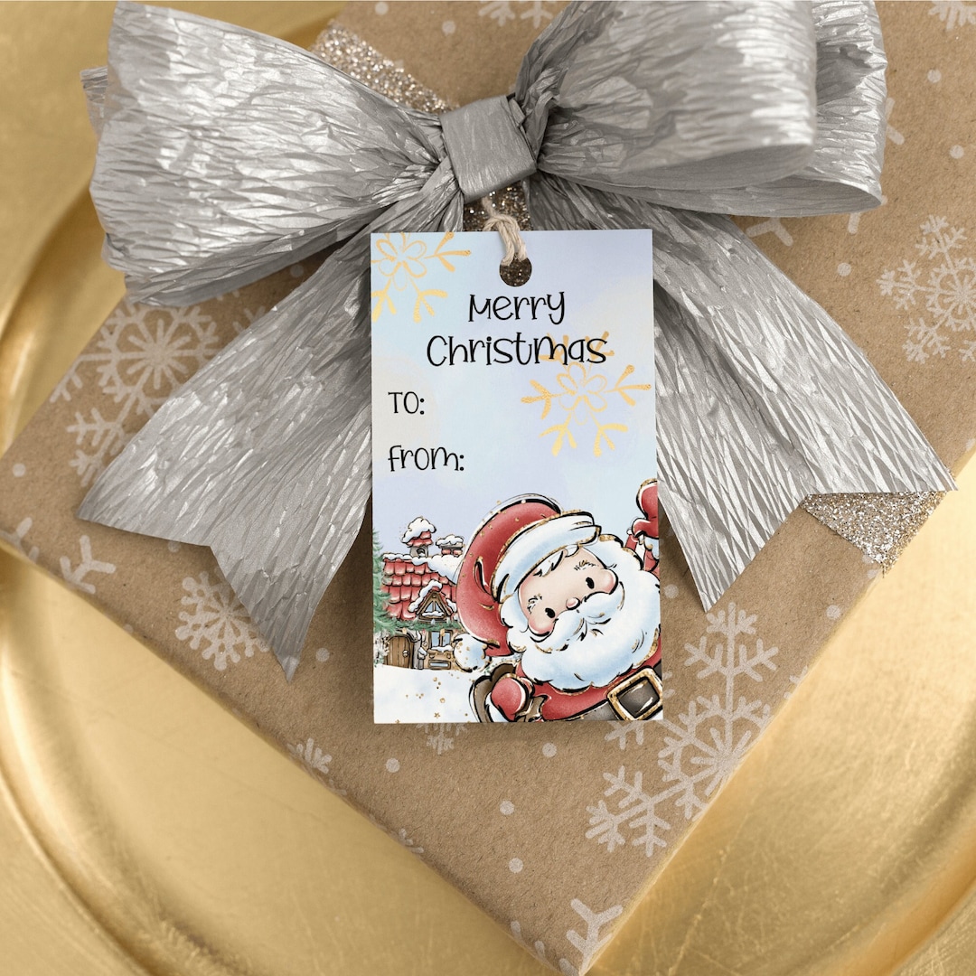 Printable Christmas Tags Merry Christmas Holiday Gift Tags - Etsy