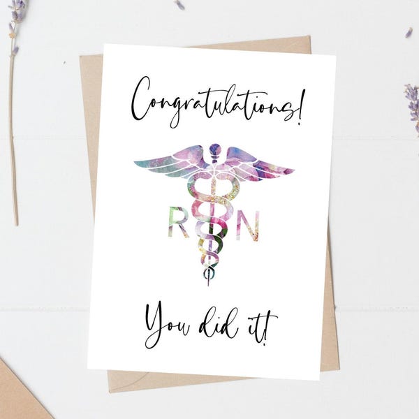 Nurse Graduation Card - Etsy