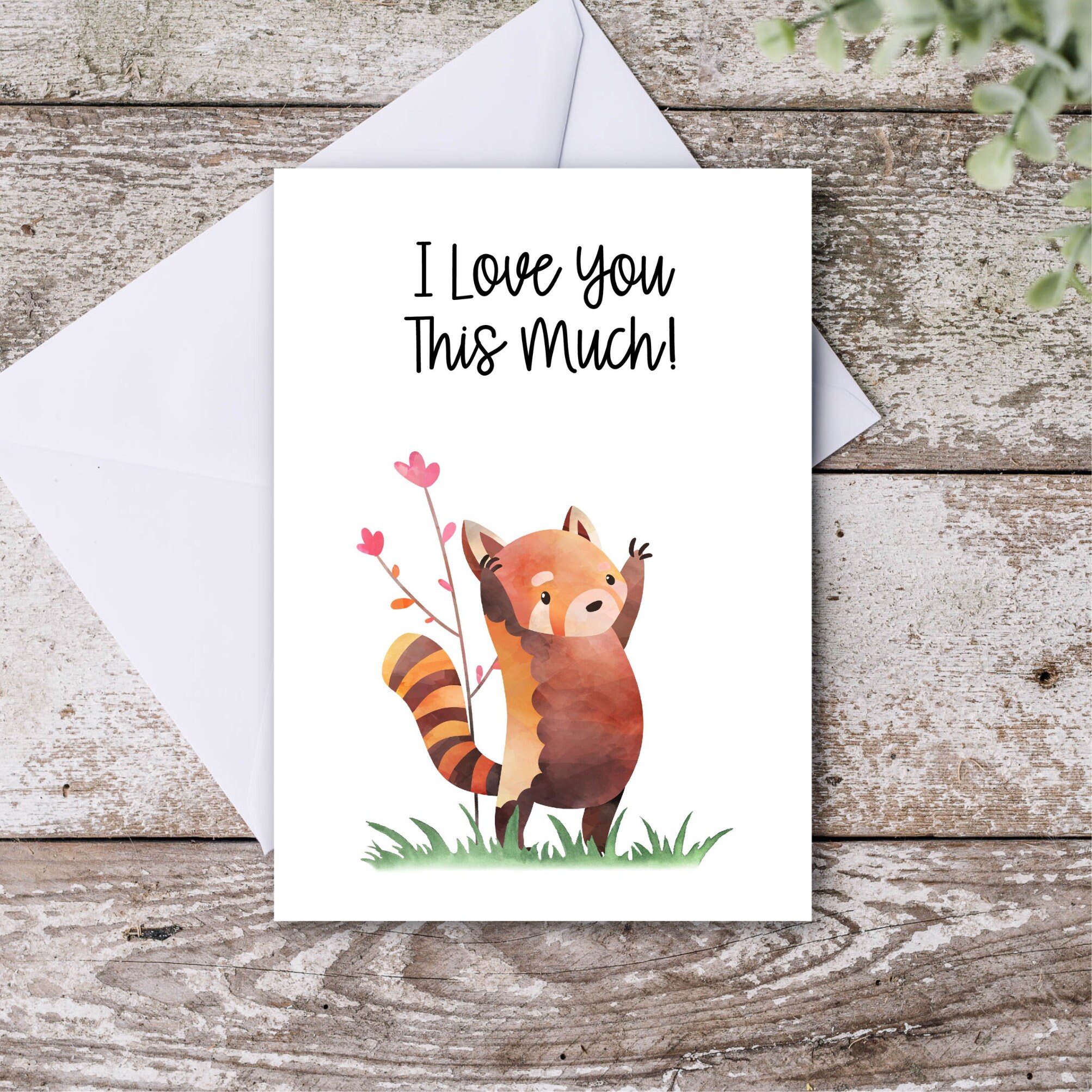 I Love You Red Panda