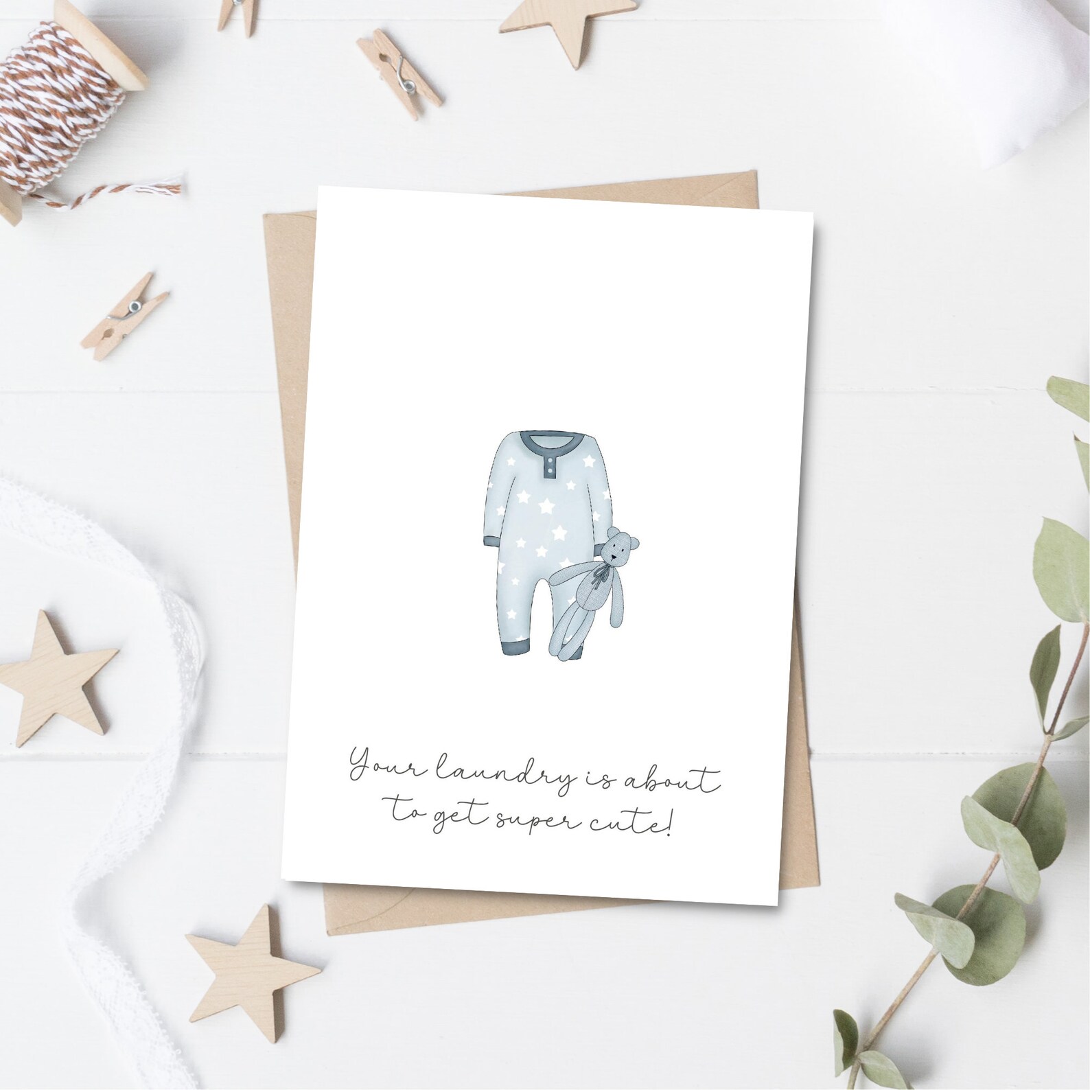 Baby Shower Card, New Baby Card for Newborn Baby Boy, Baby Sprinkle ...