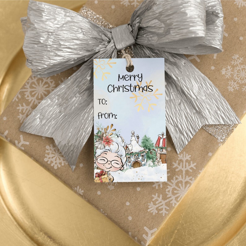 Printable Christmas Tags Merry Christmas Holiday Gift Tags - Etsy