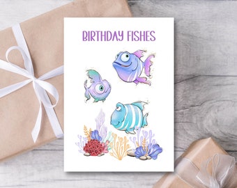 Fish Pun Birthday Card - Etsy Australia