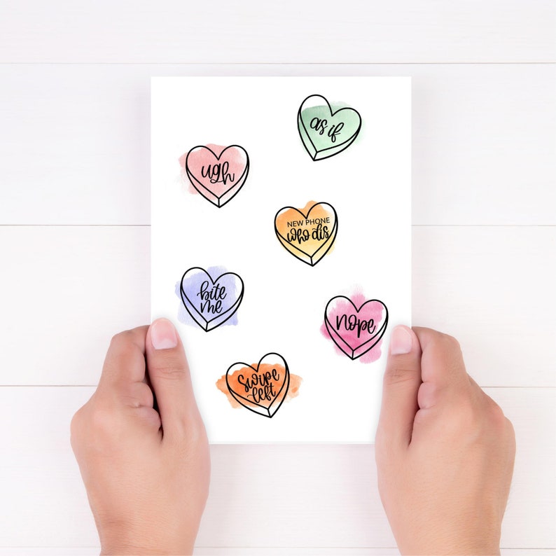 Anti Valentine, Break up Valentine's Day Card for Him, Card for Her - Etsy
