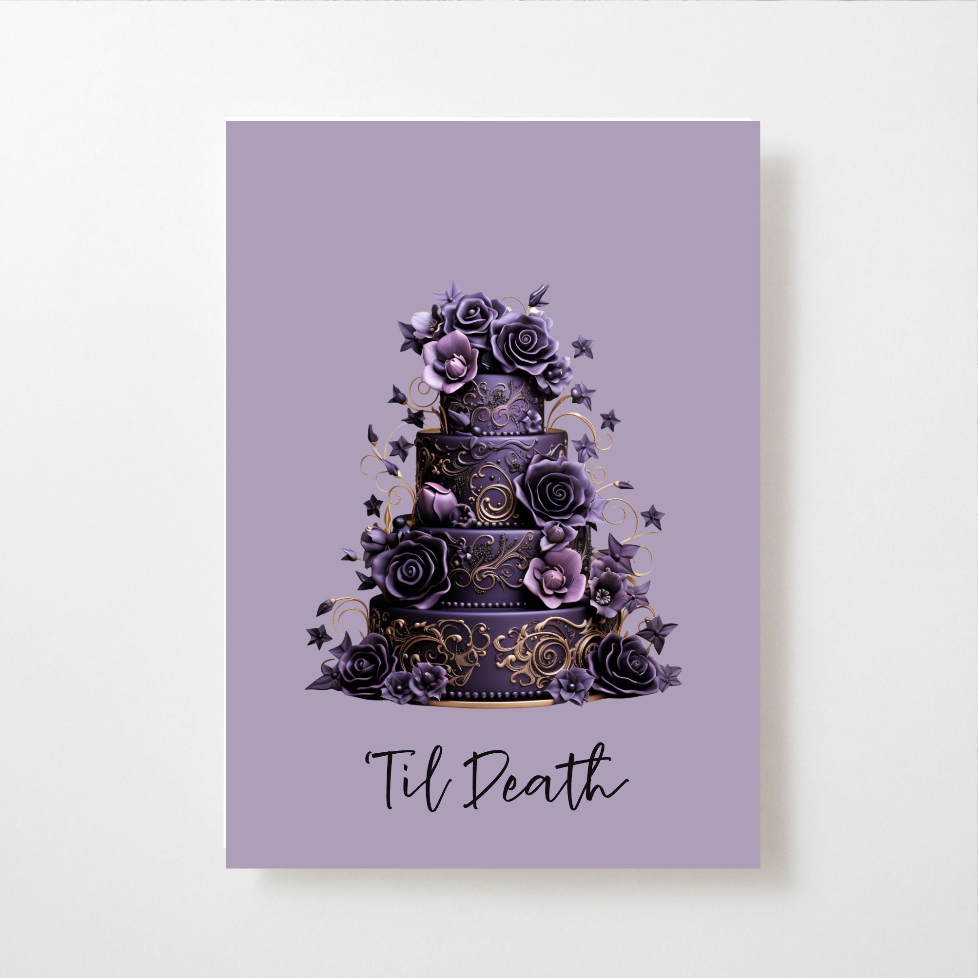 Til Death Wedding Card Halloween Wedding Card for Couple - Etsy