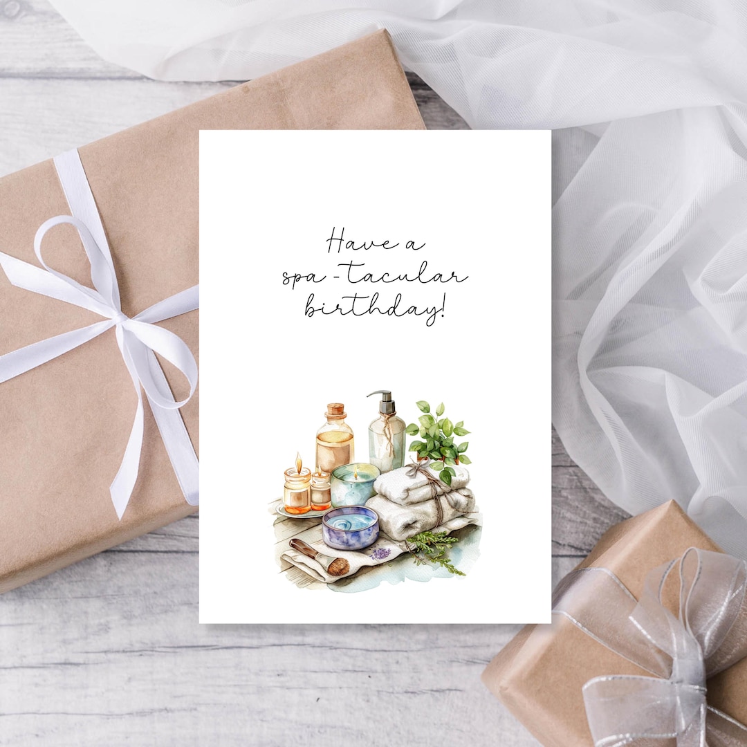 Spa Birthday Card, Have A Spa-tacular Birthday Card for Girlfriend ...