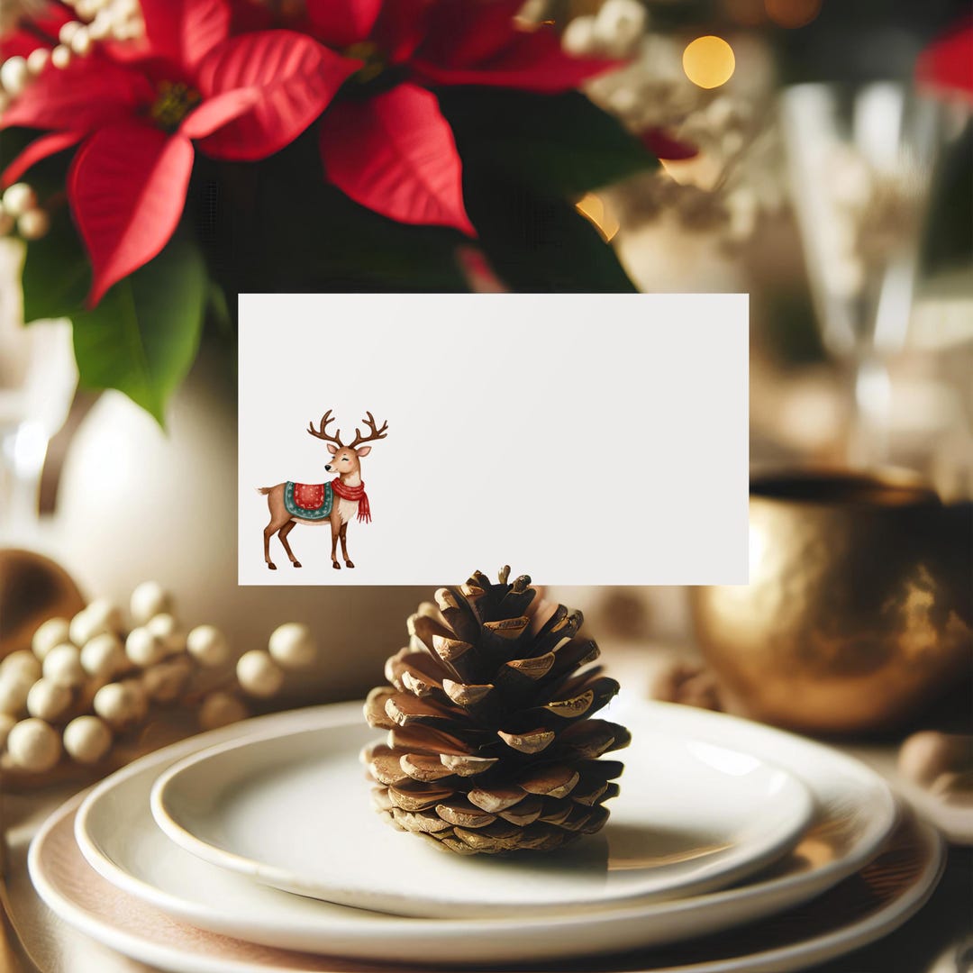 Christmas Flat & Tent Place Card Designs: DIY Christmas Table Decor ...