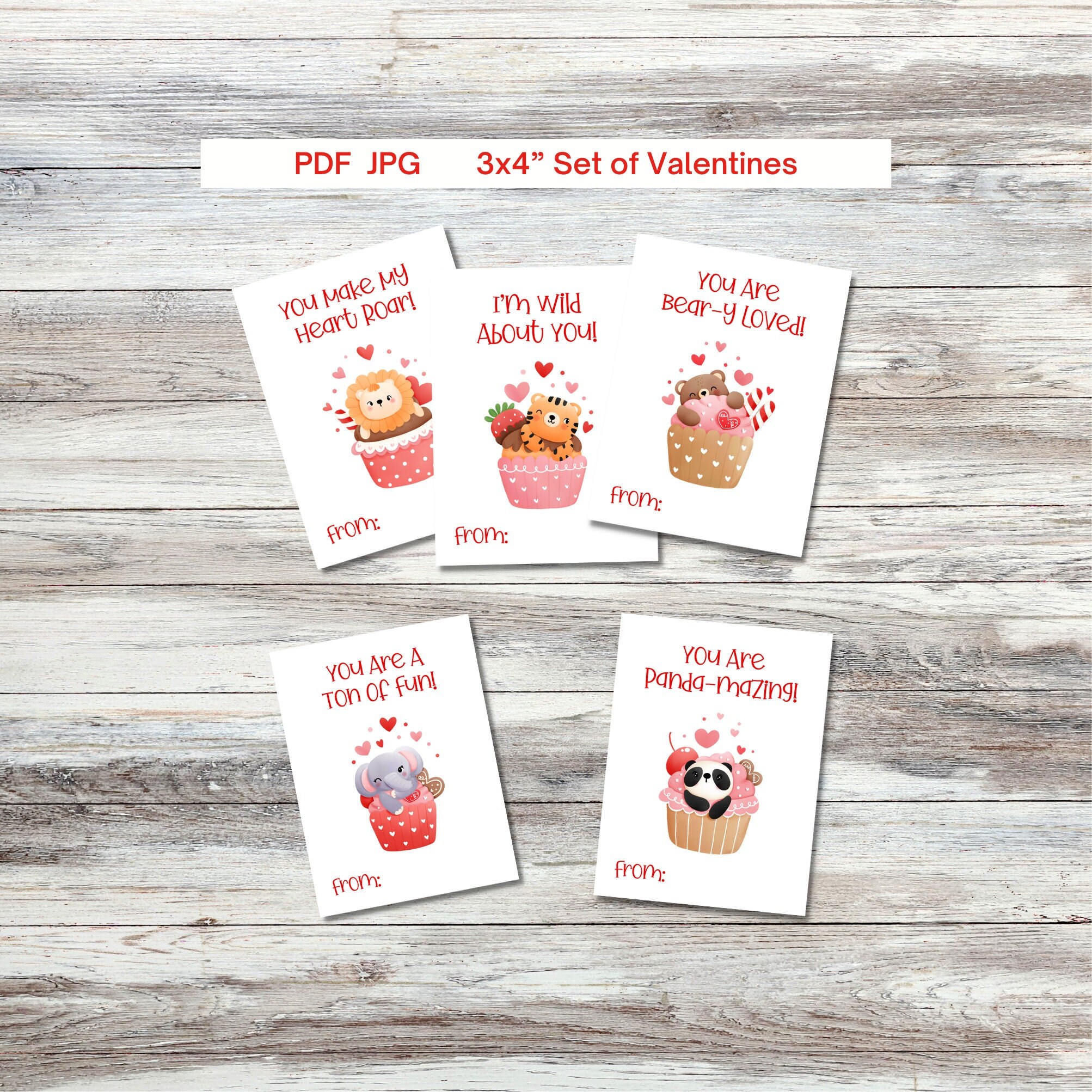 Kids Valentine Cards, Classroom Valentines, Valentines, Printable - Etsy