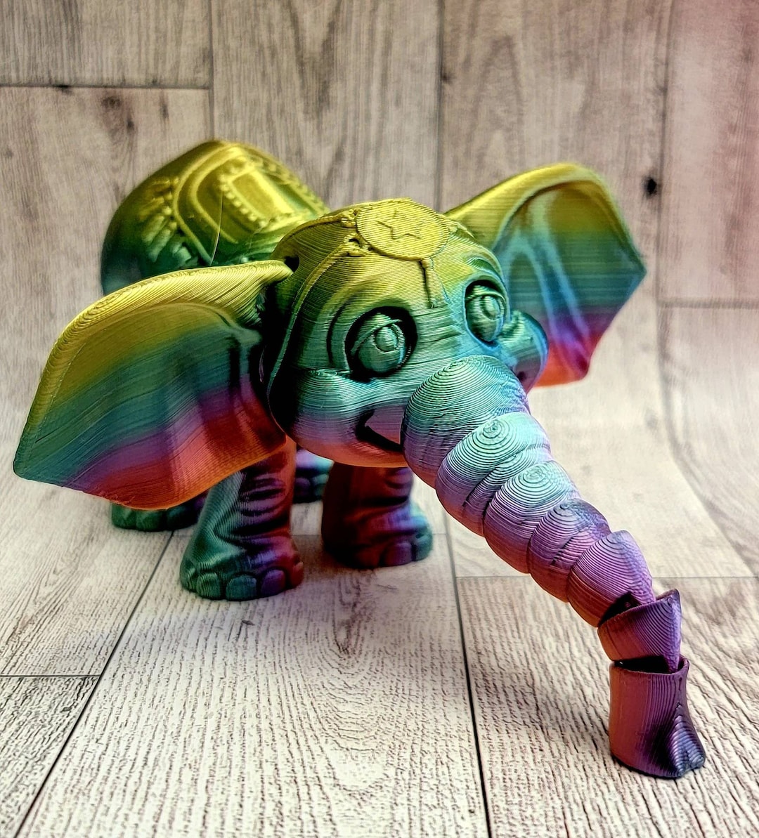 Articulated Elephant, Flexible Elephant Toy, Circus Elephant, Flexi ...
