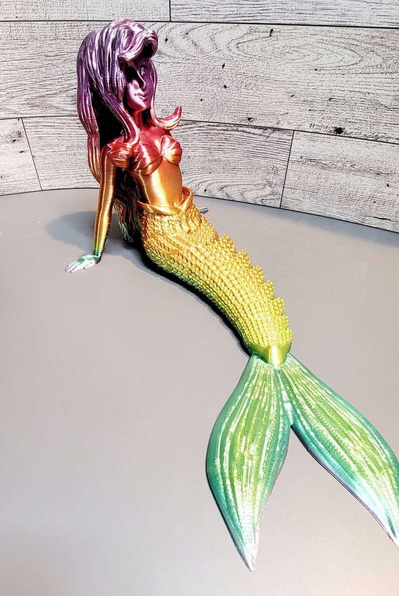 Articulated Mermaid 3D Printed Flexible Mermaid - Etsy