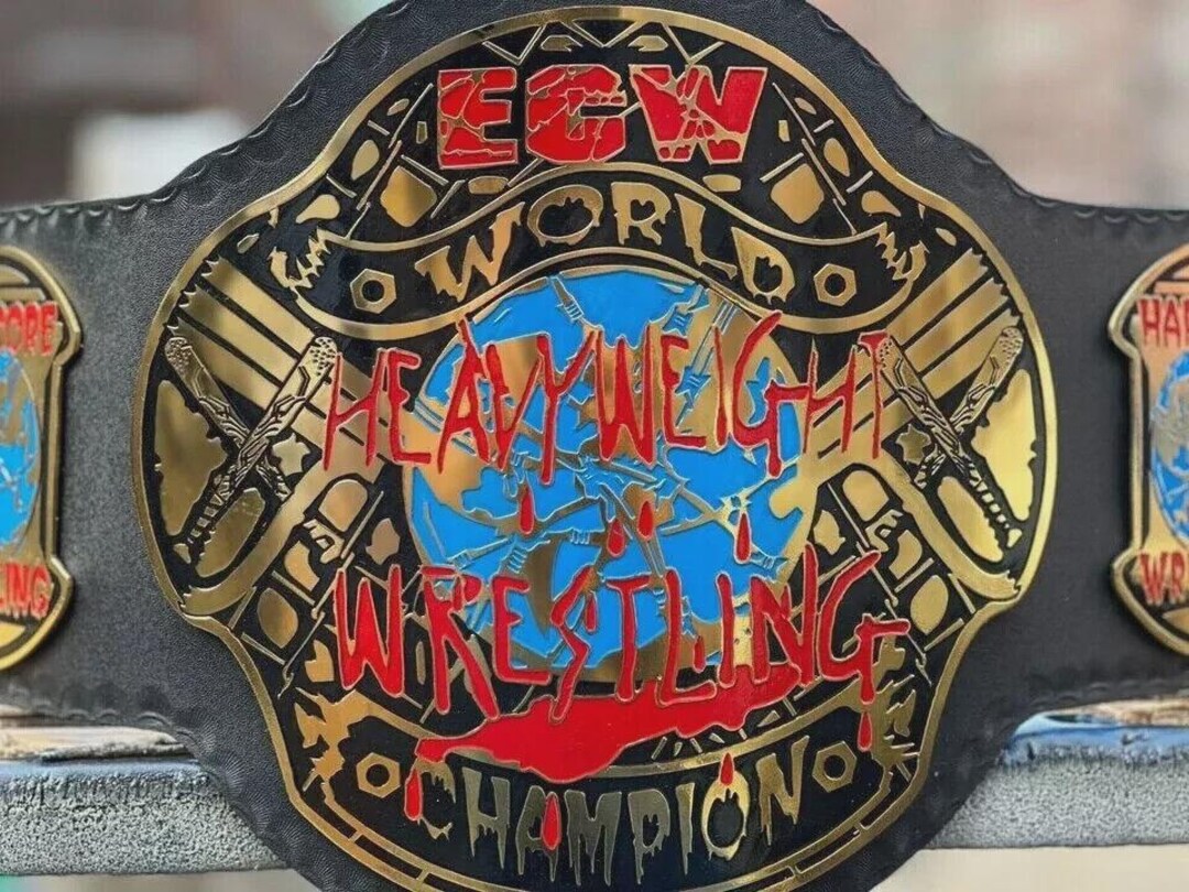 NEW ECW World Heavyweight Wrestling Championship Replica Belt 2mm Brass ...